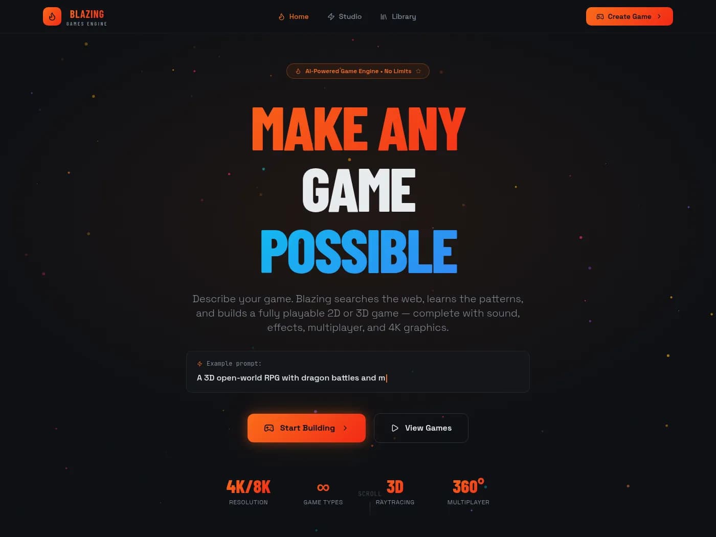 Blazing Games Engine