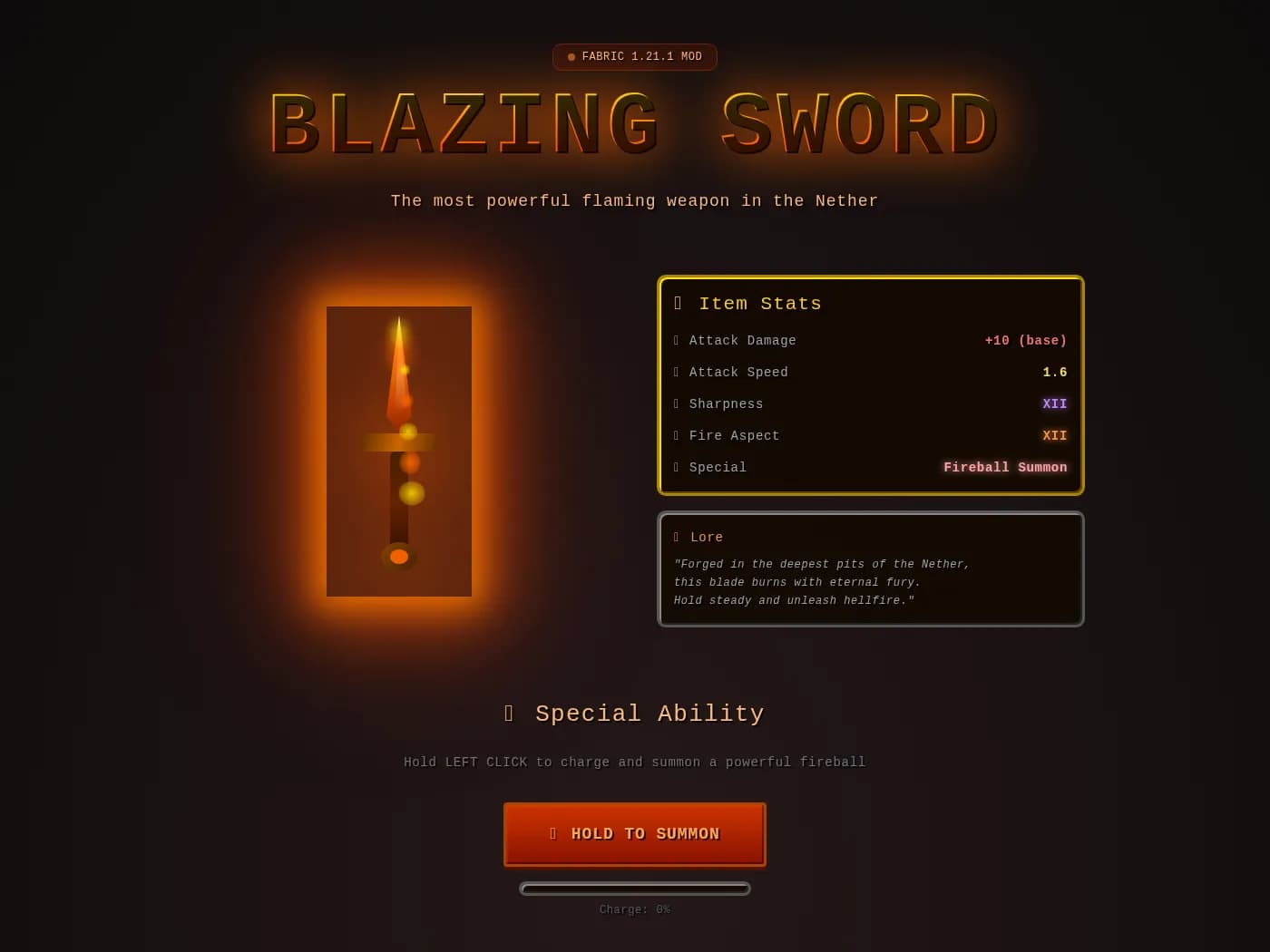 Blazing Sword Simulator