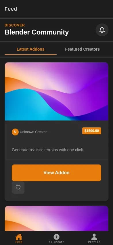 BlendAI Addon Hub