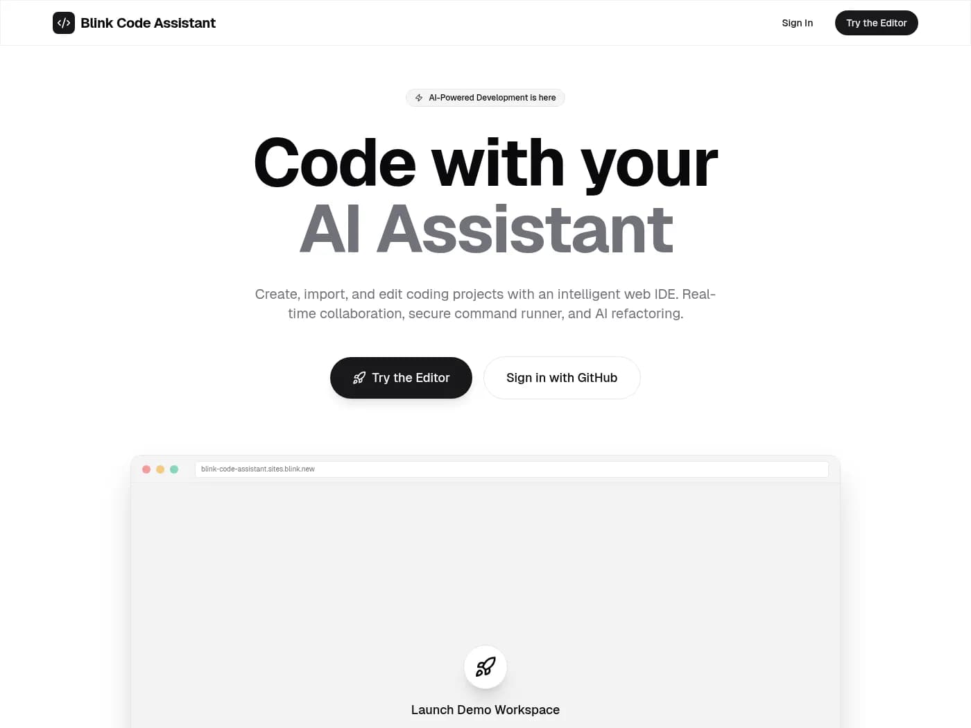 Blink Code Assistant