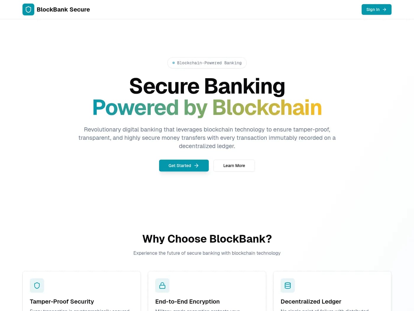 BlockBank Secure