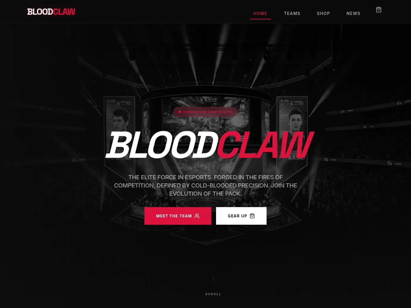 BloodClaw Esports Site