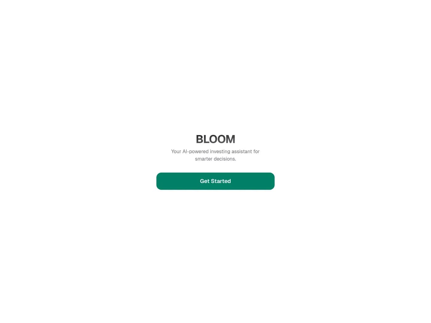 Bloom AI Investing Clone