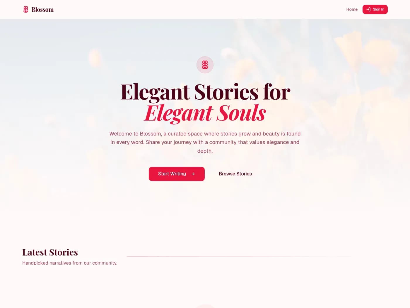 Blossom Blog Platform