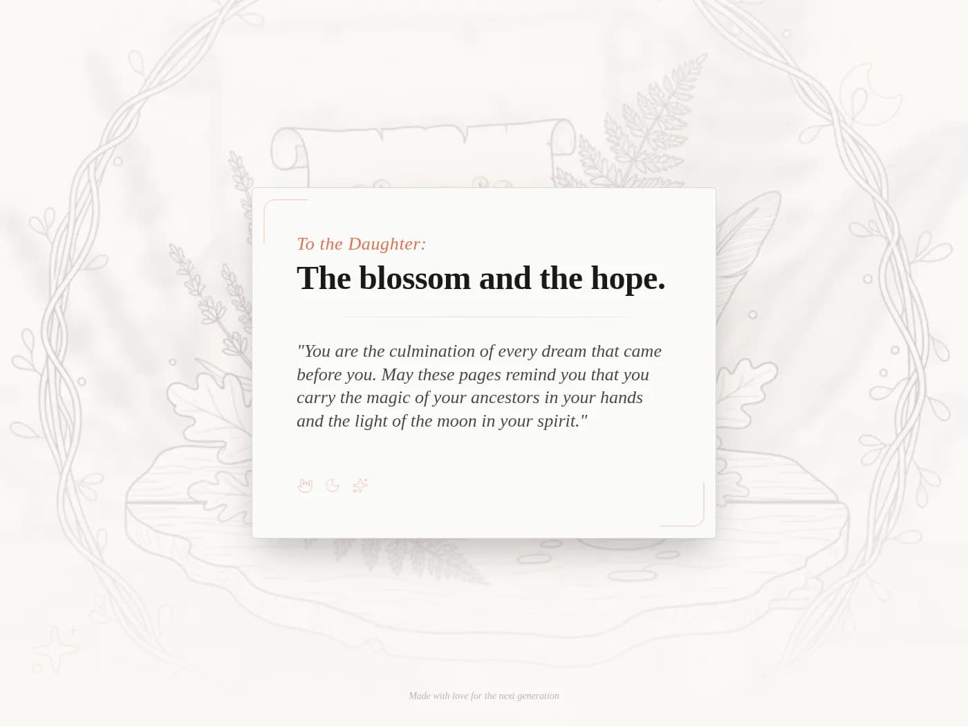 Magic Blossom Quote Art