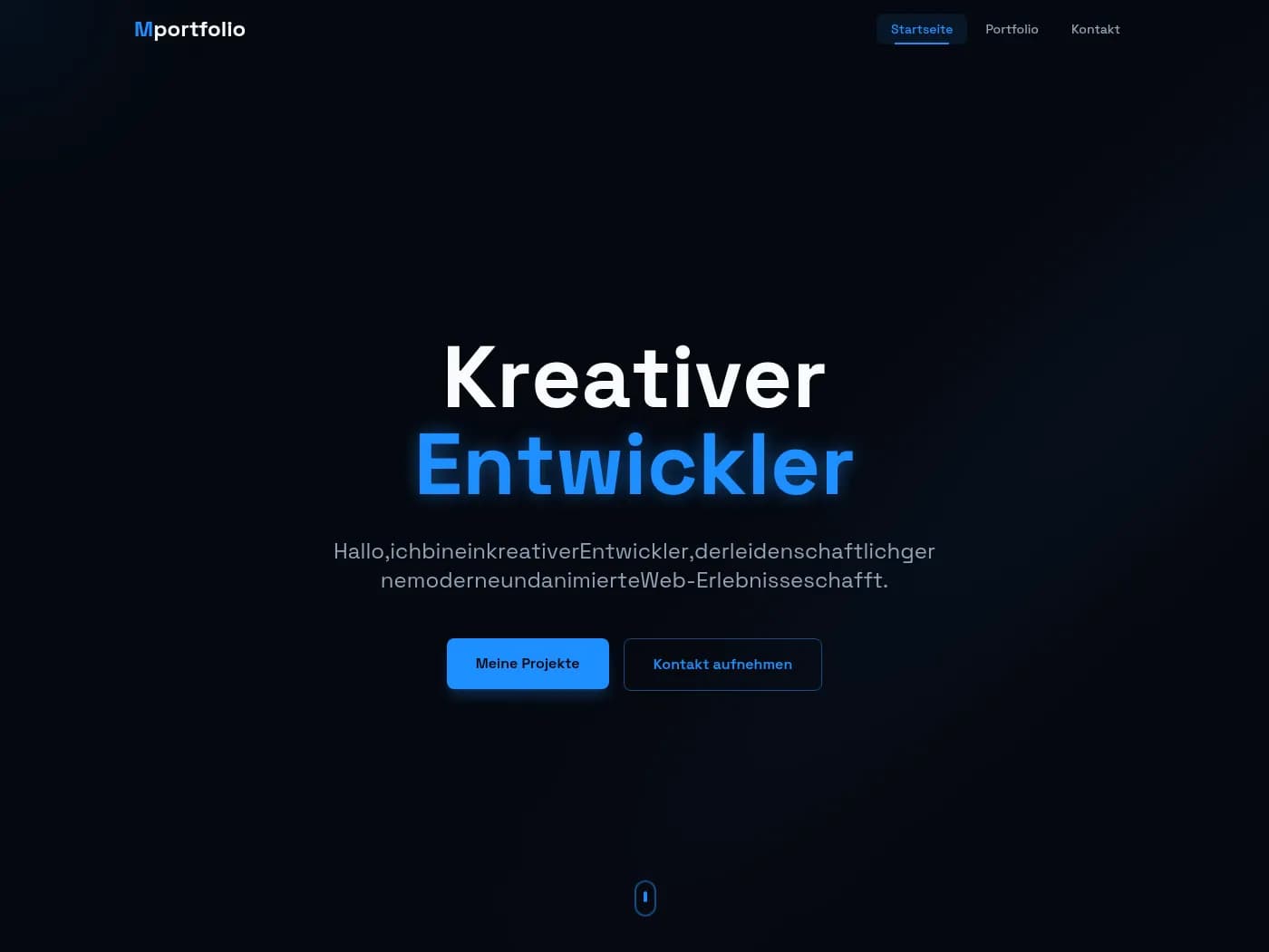 Blue Spotlight Portfolio