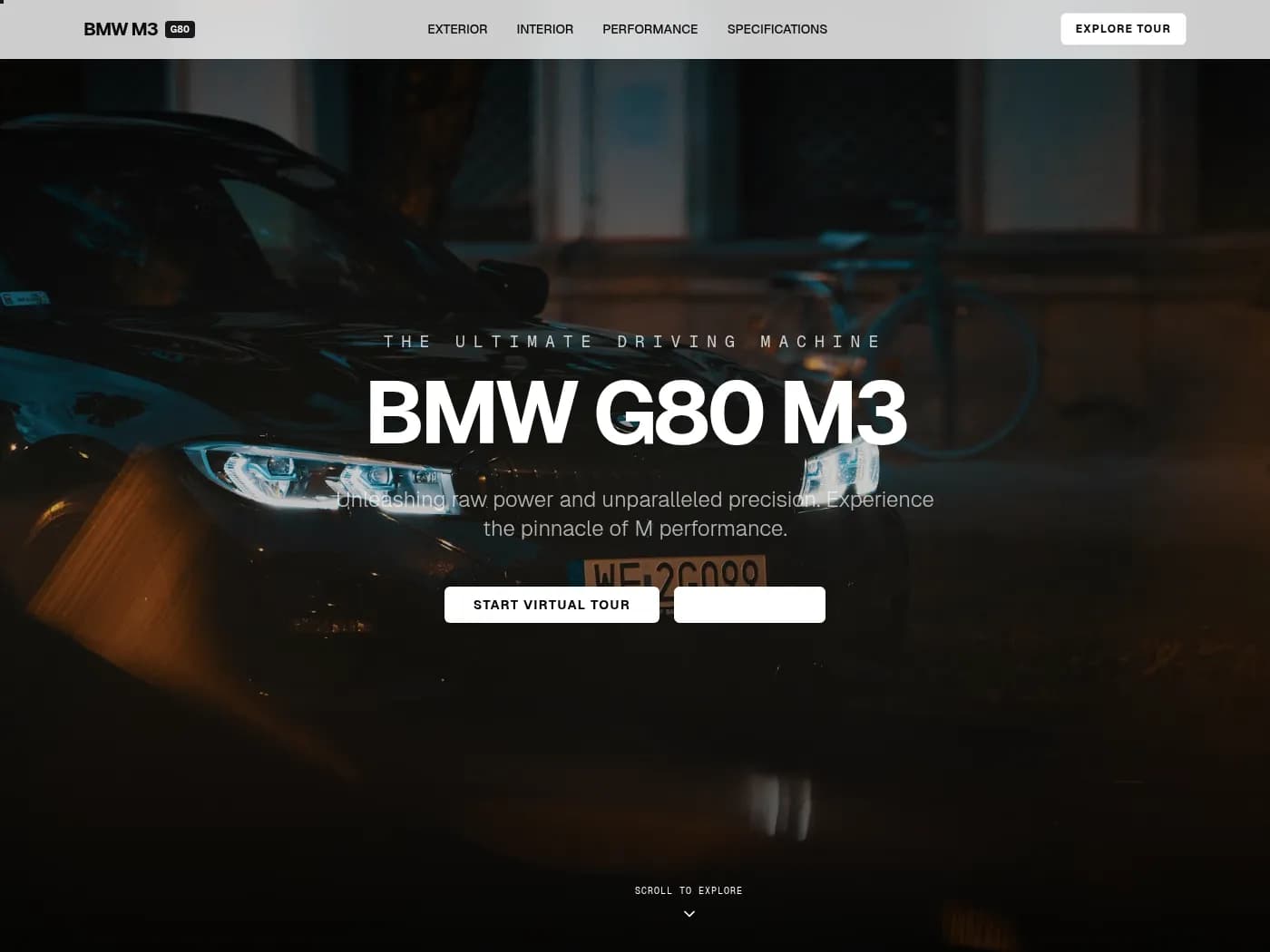 BMW G80 M3 Virtual Tour