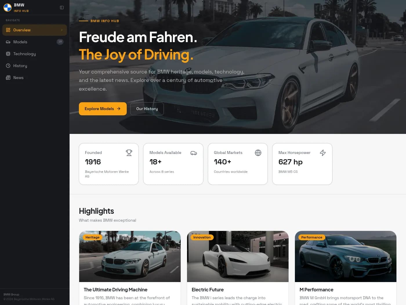 BMW Info Hub
