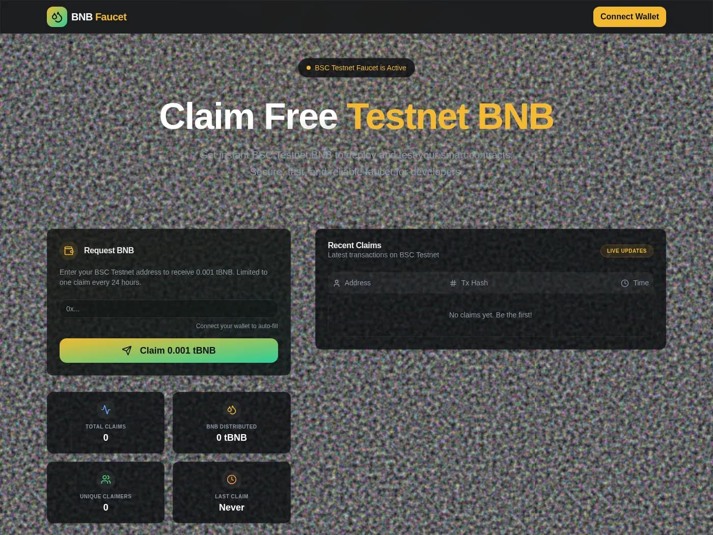 BNB Faucet Clone