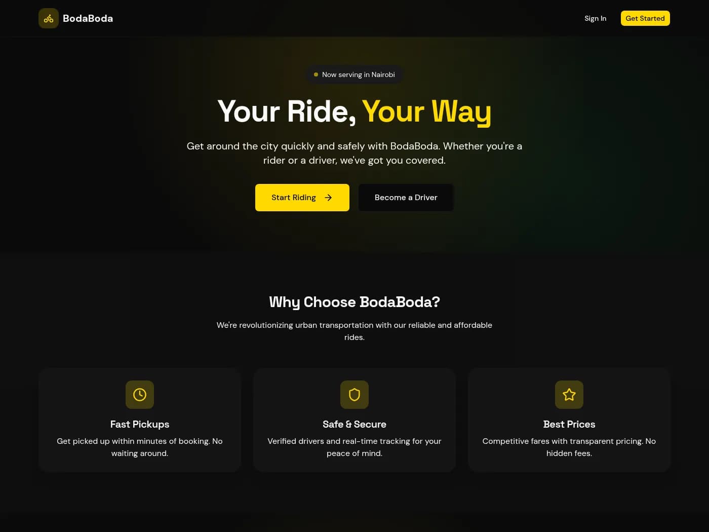 BodaBoda Ride Platform