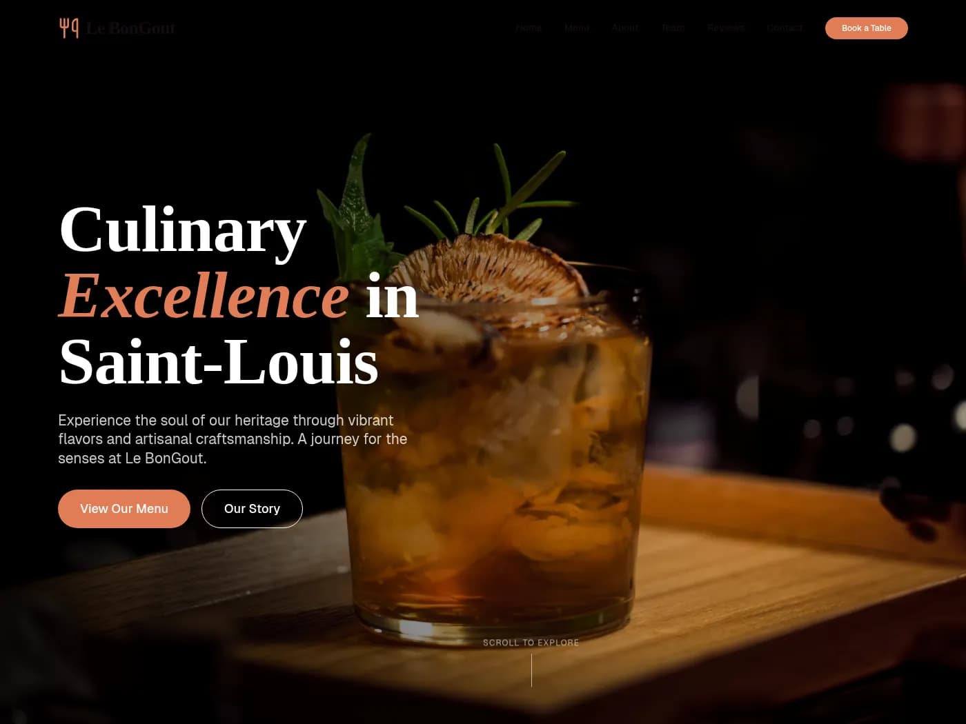 Le BonGout Restaurant Site