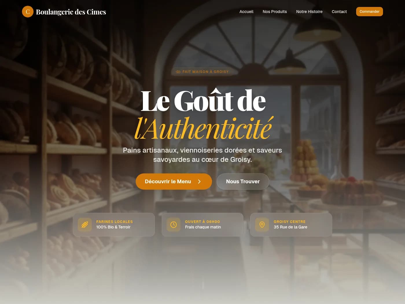 Boulangerie Web Showcase