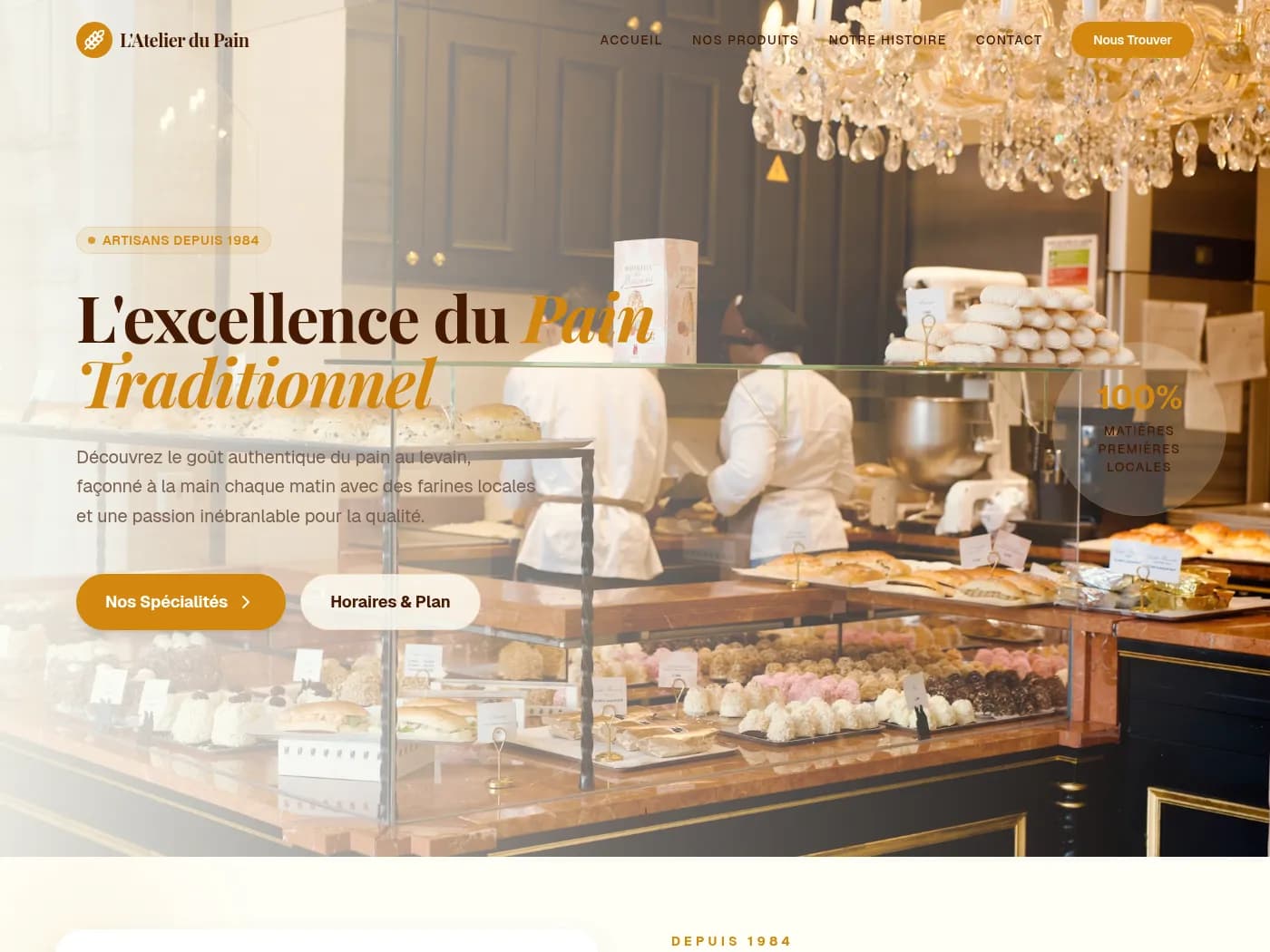 Boulangerie Site Vitrine