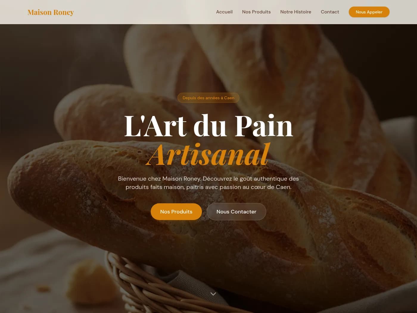 Boulangerie Site Vitrine