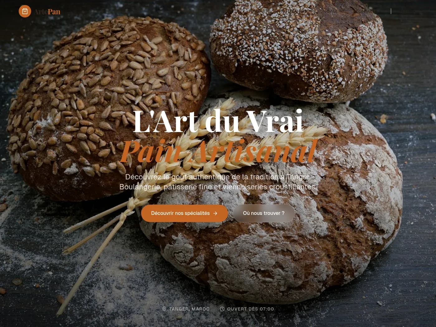 Boulangerie Vitrine Web