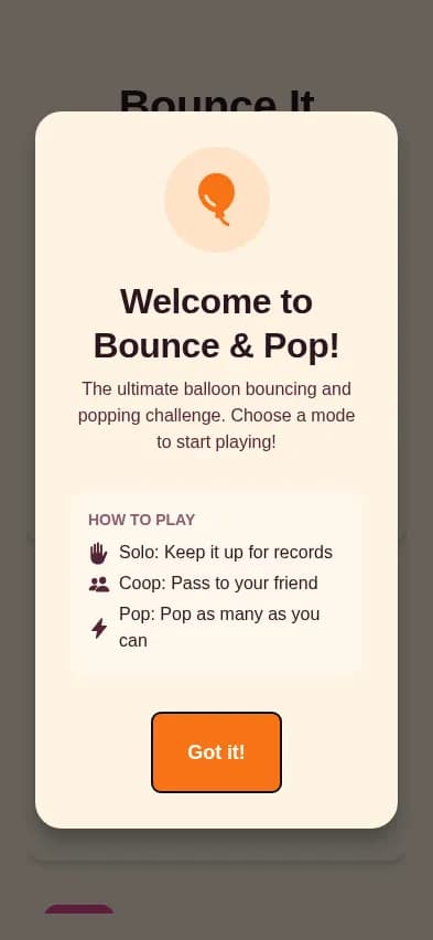Bounce It & Pop It