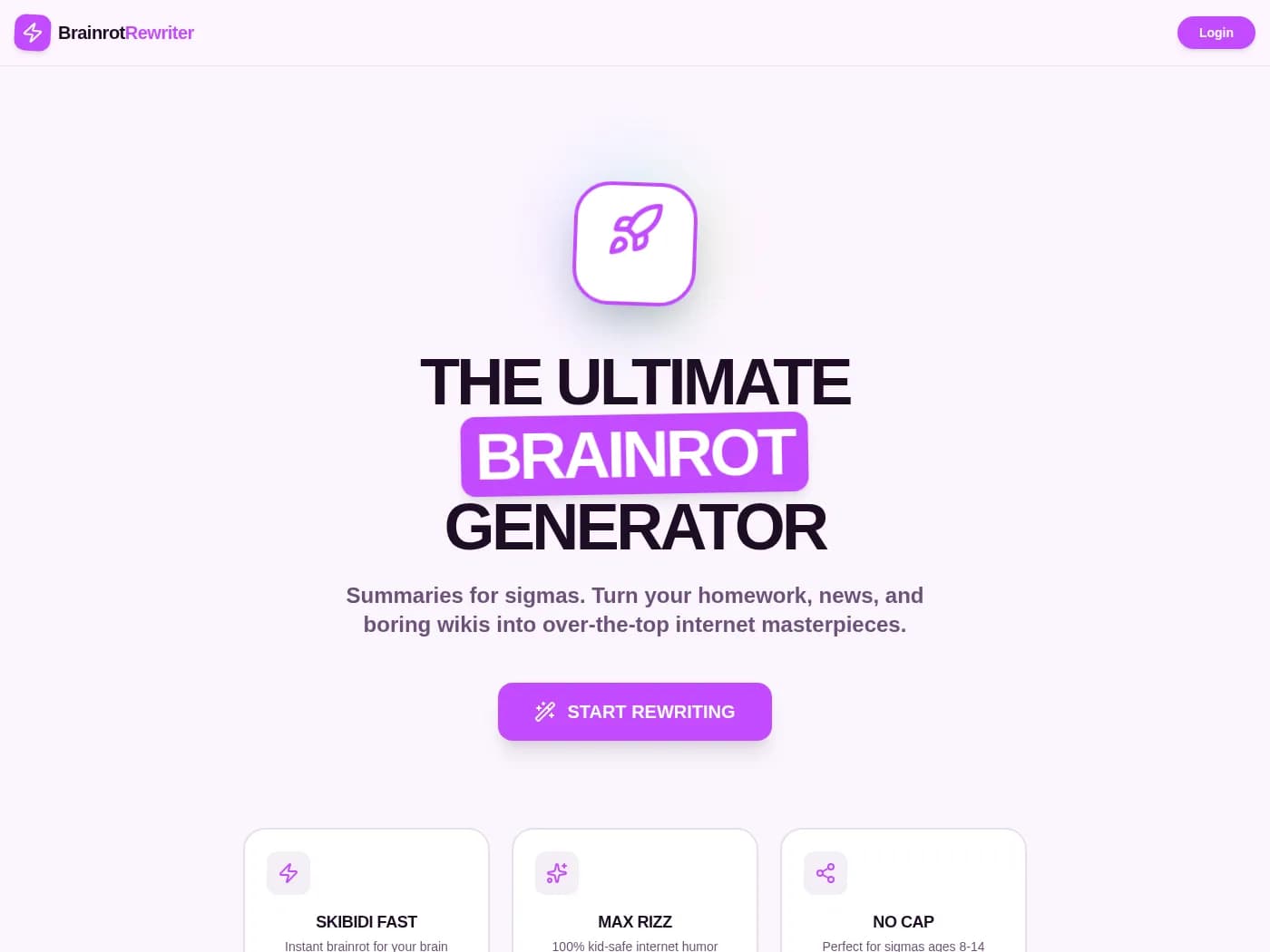Brainrot Kids Rewriter