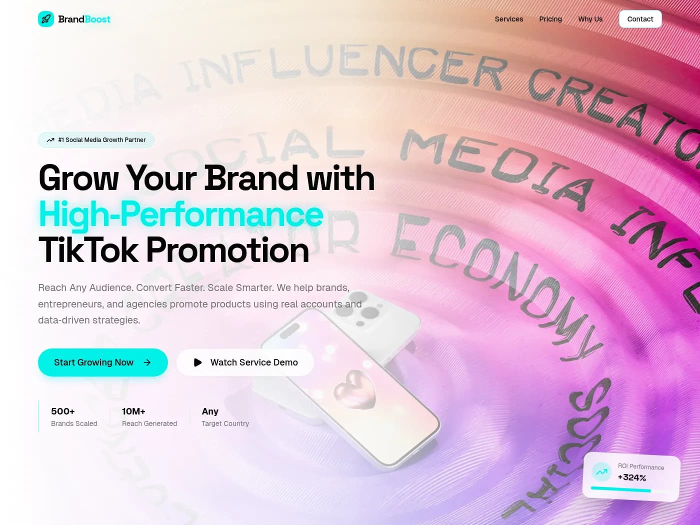 BrandBoost Social Landing