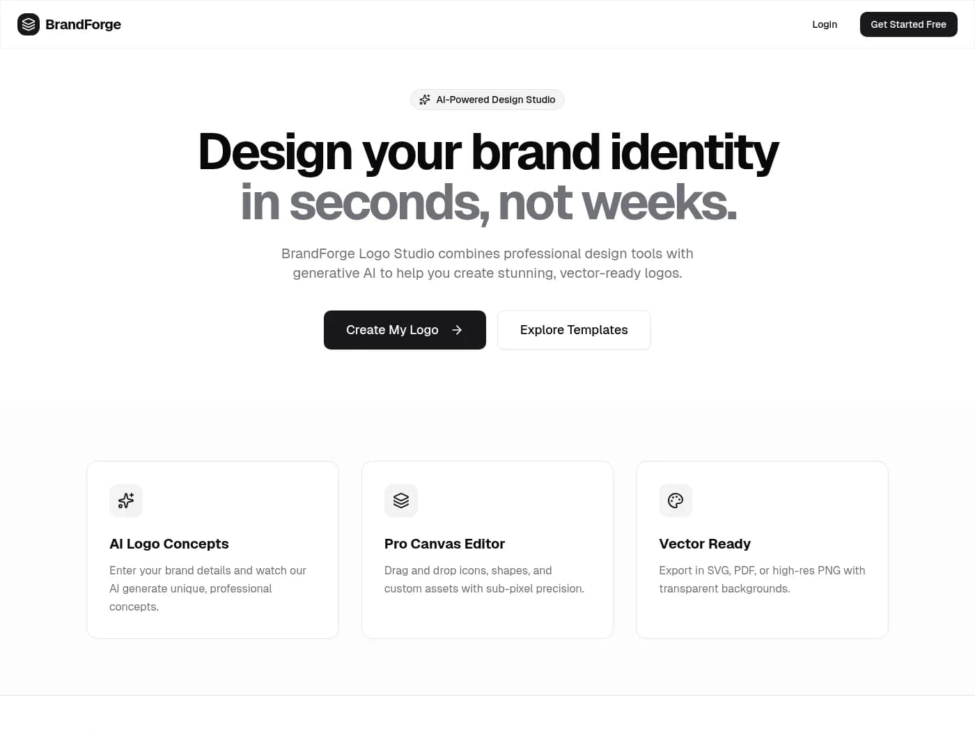 BrandForge Logo Studio