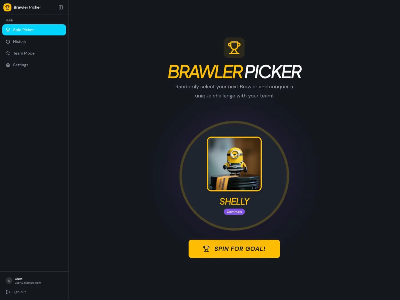 Brawler Trophy Picker
