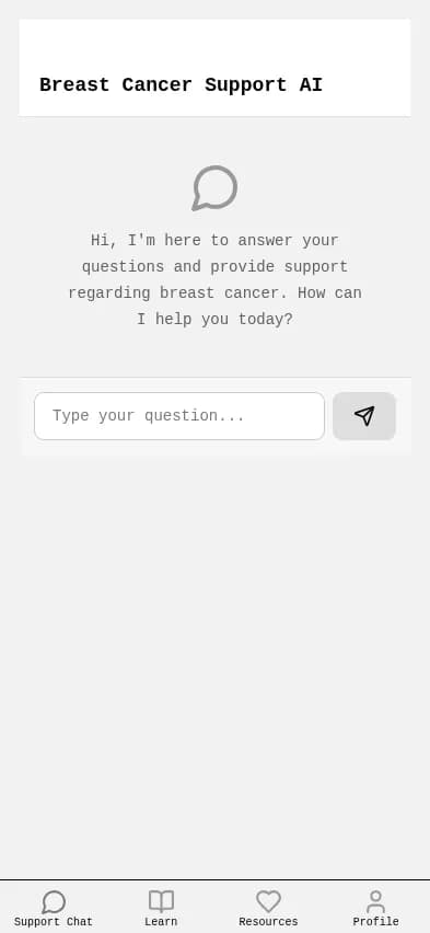 Breast Cancer Chat App