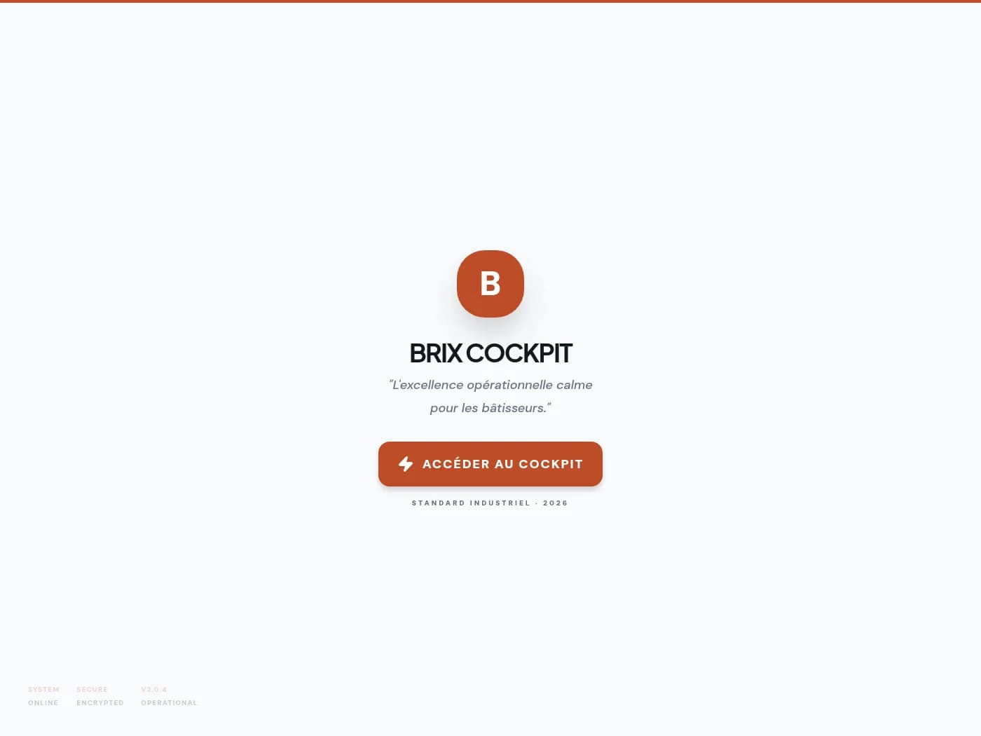 BRIX Construction Cockpit