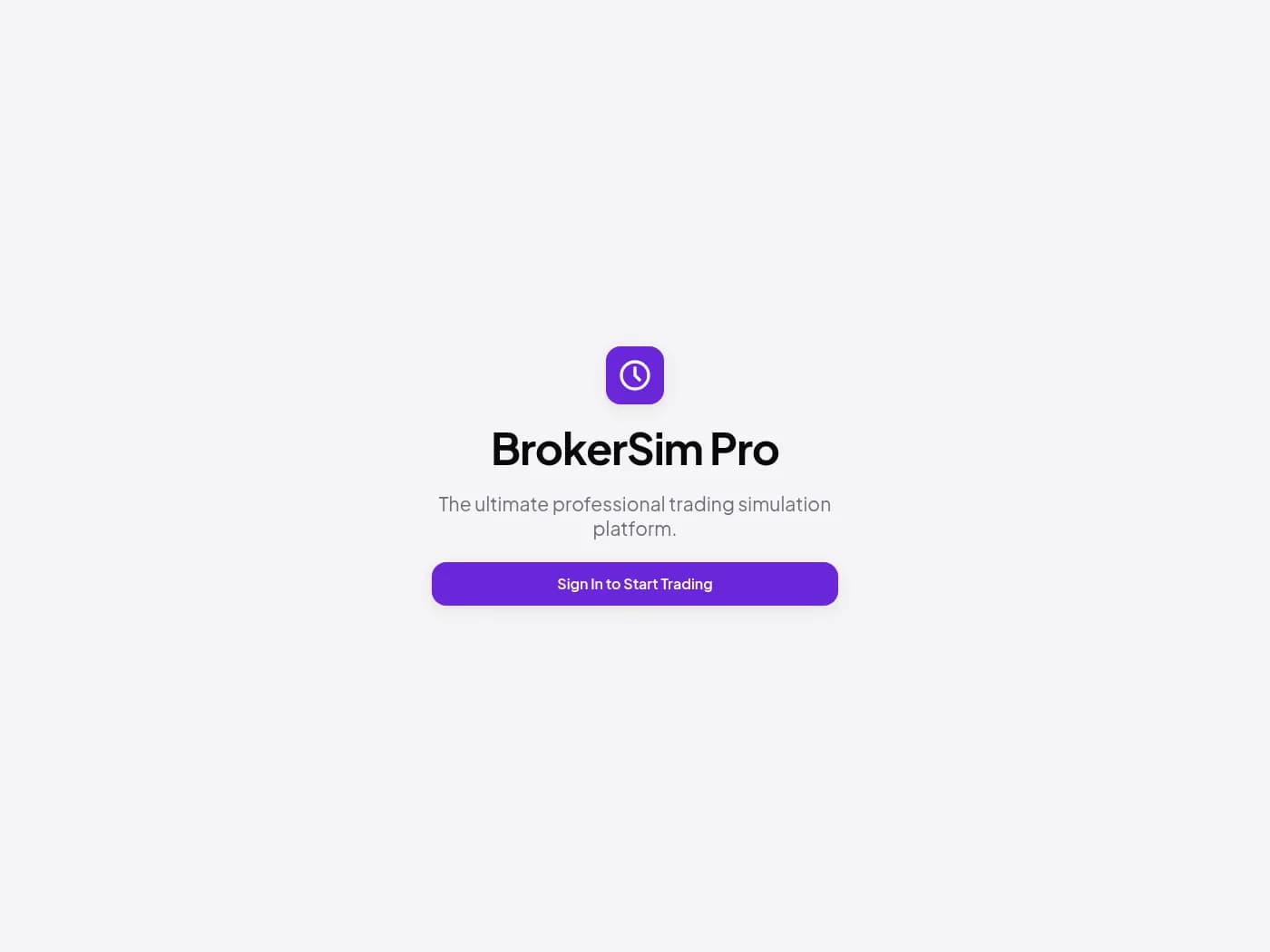 BrokerSim Pro Platform