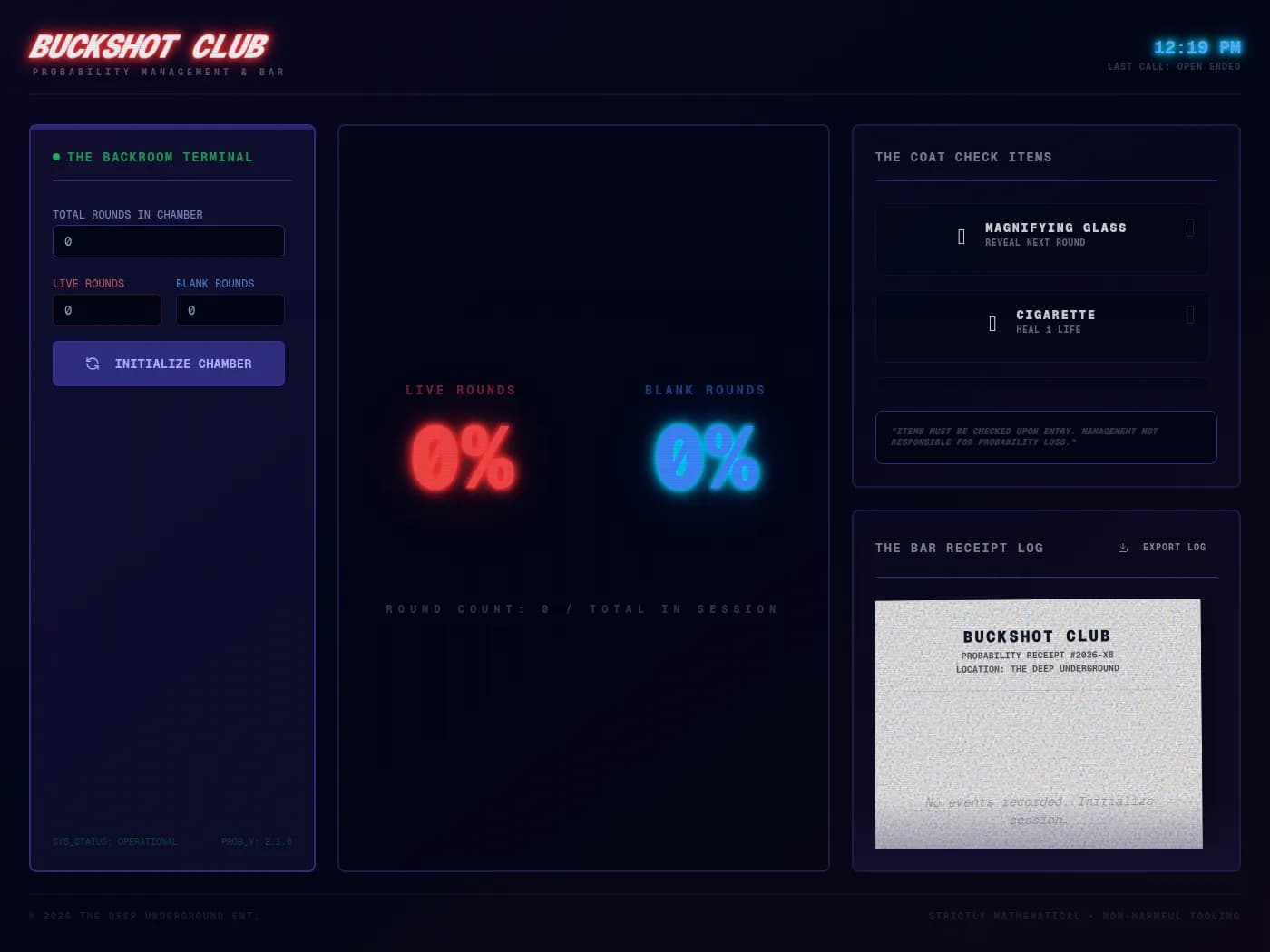 Buckshot Probability Club