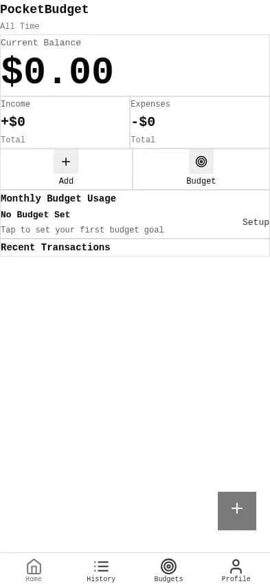 PocketBudget Tracker