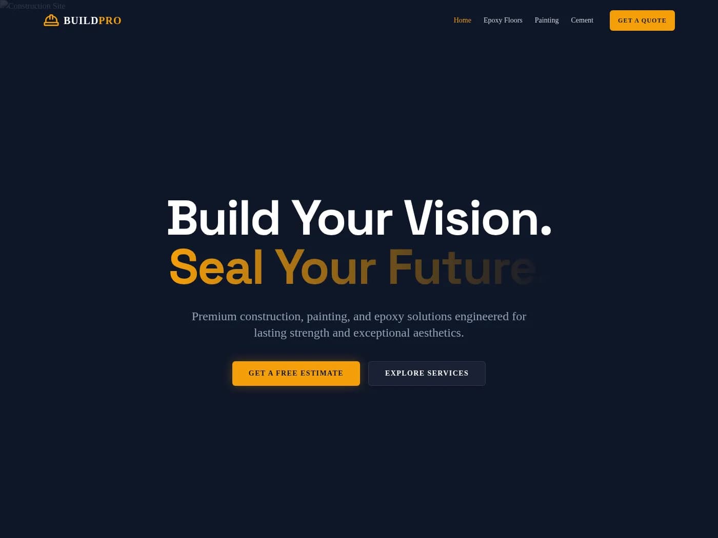 BuildPro Service Website