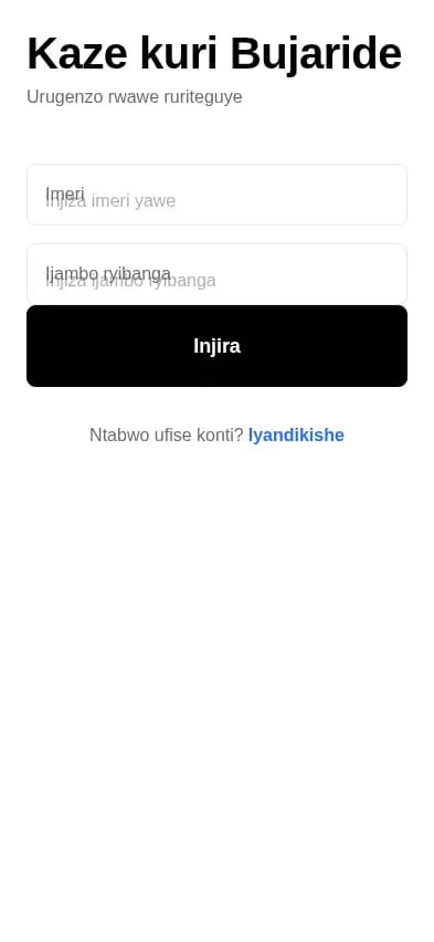 Bujaride Taxi App
