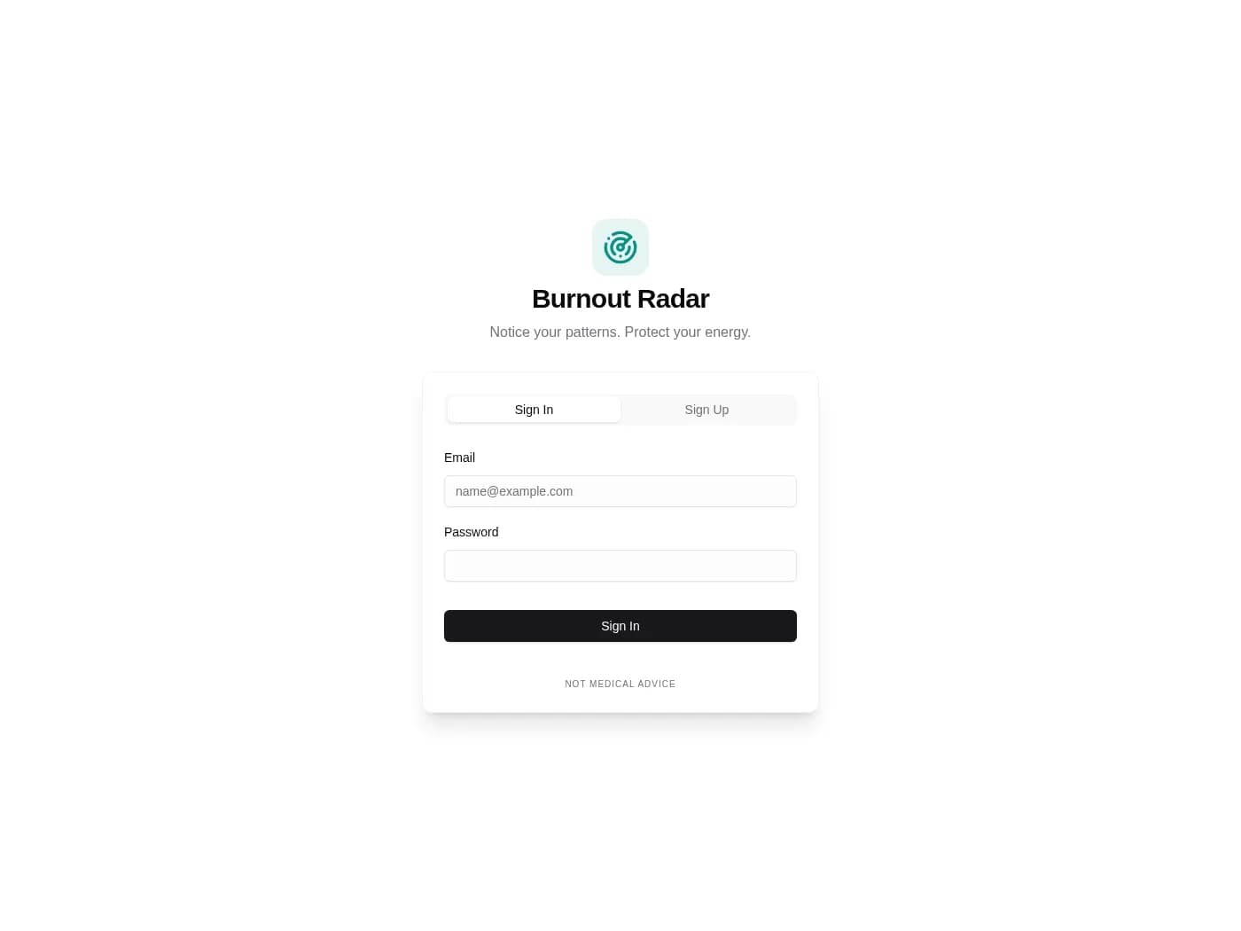 Burnout Radar