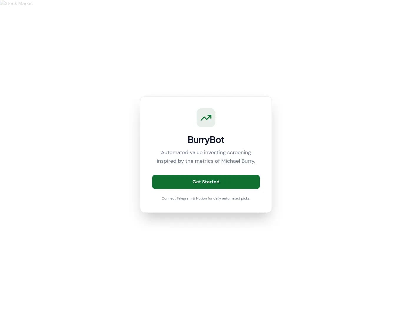 BurryBot Stock Screener