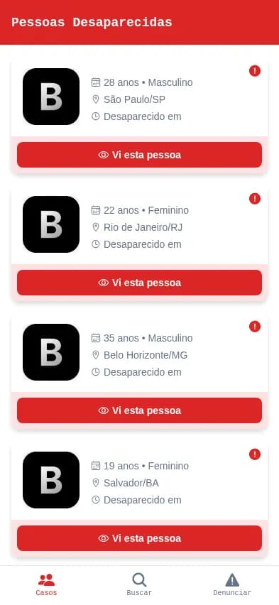 Busca Desaparecidos