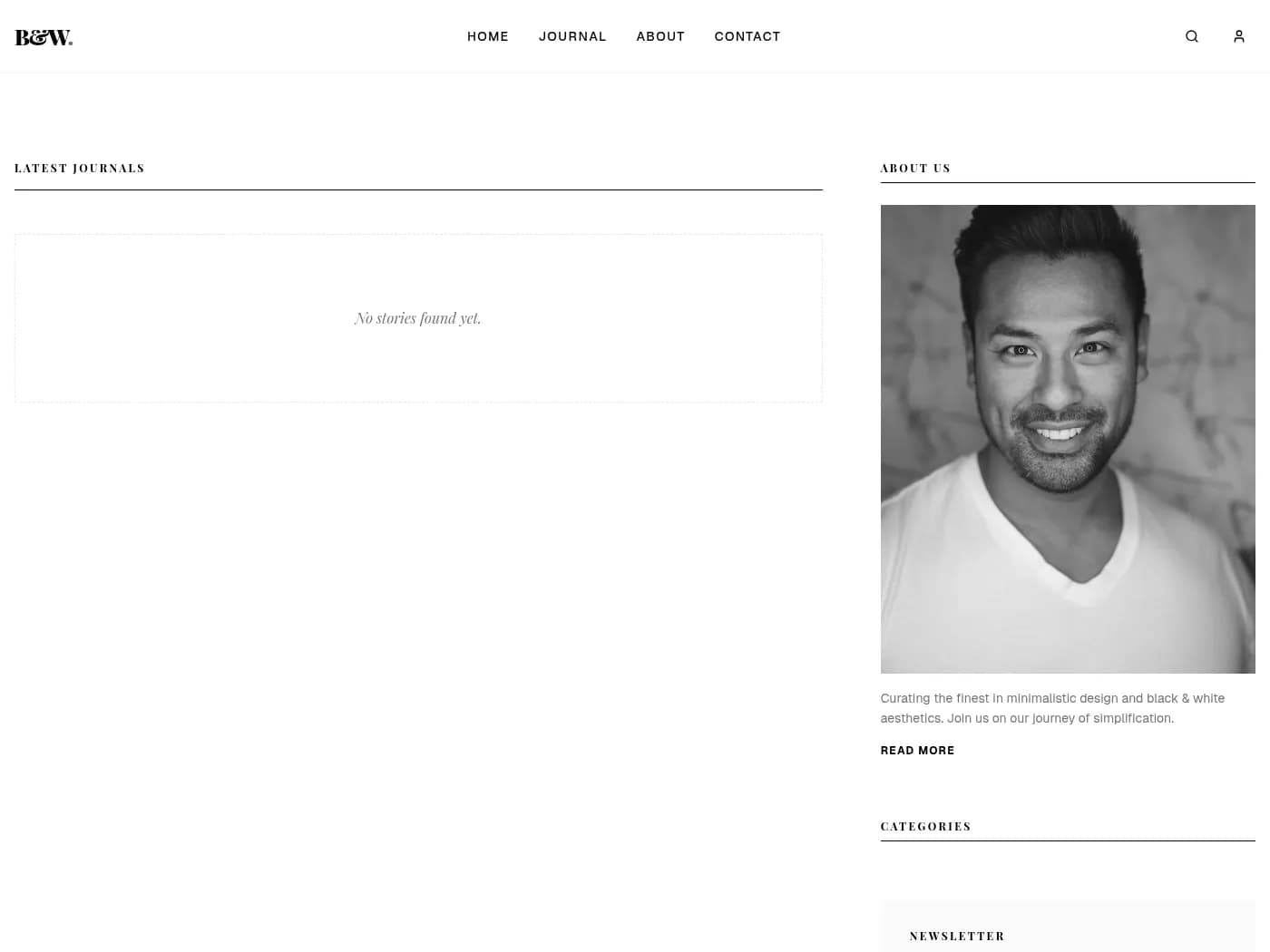 Black & White Blog Theme