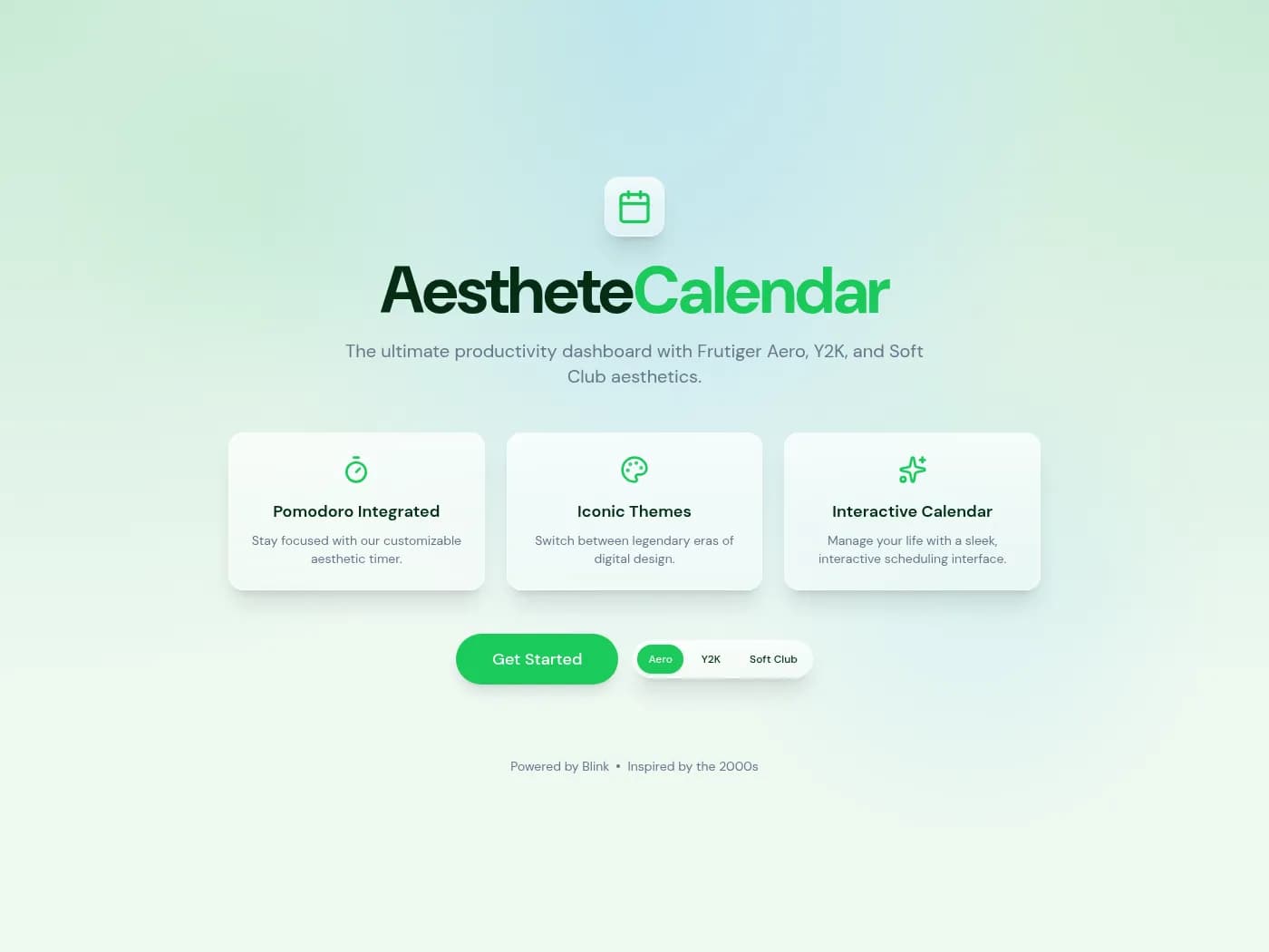 Pomodoro Calendar Dashboard
