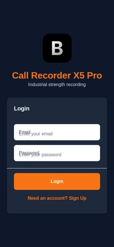 Call Recorder X5 Pro