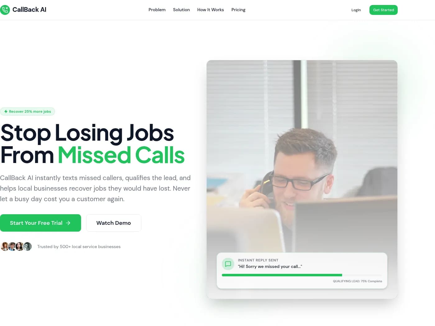 CallBack AI SaaS