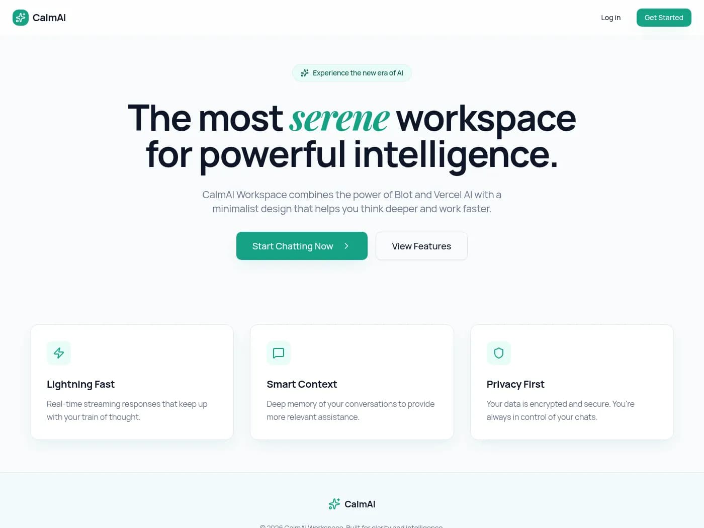 CalmAI Workspace