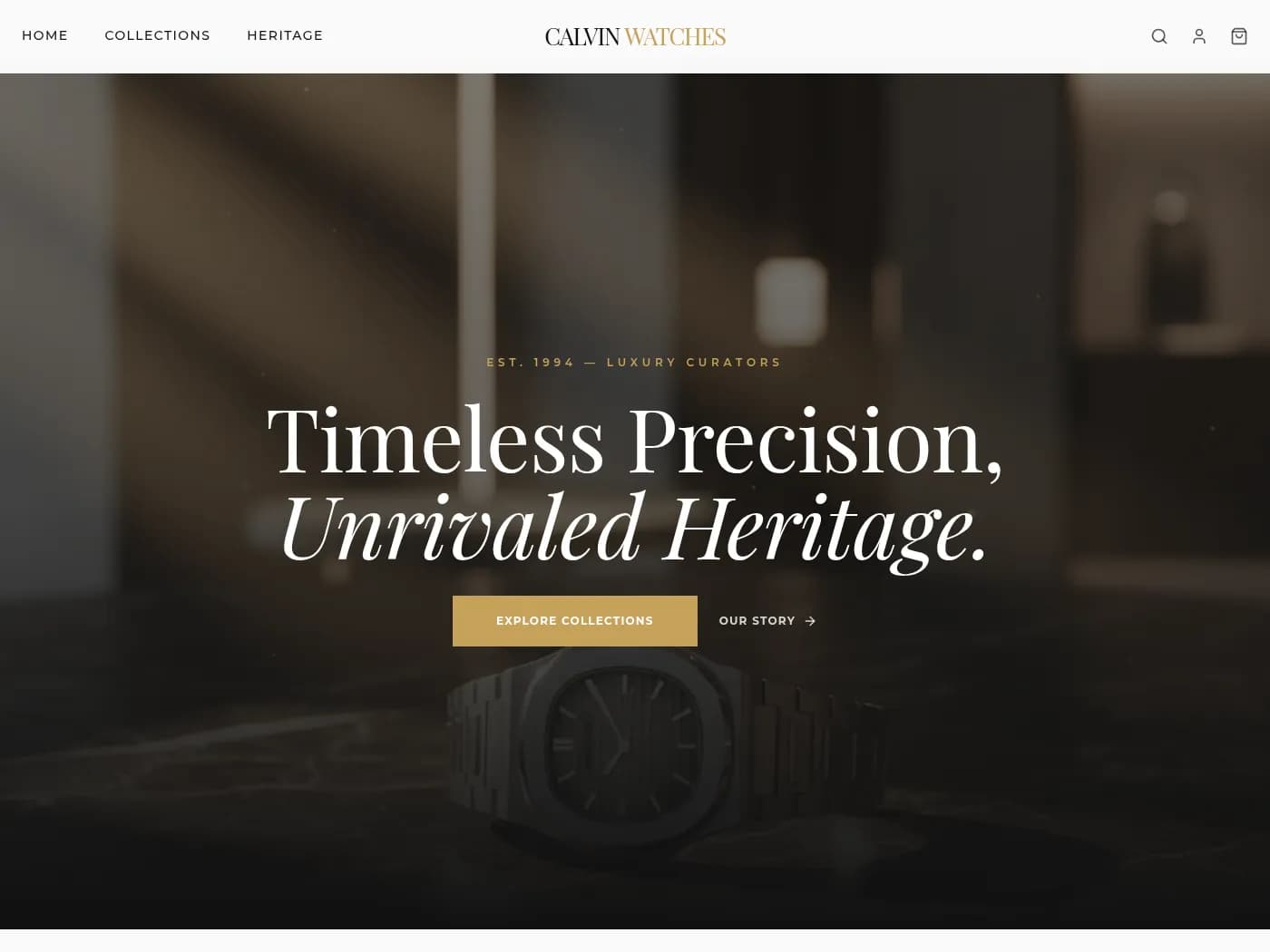 Calvin Watches Luxe Shop