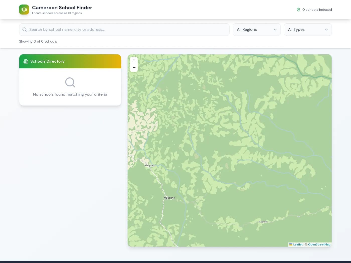 Cameroon School Finder