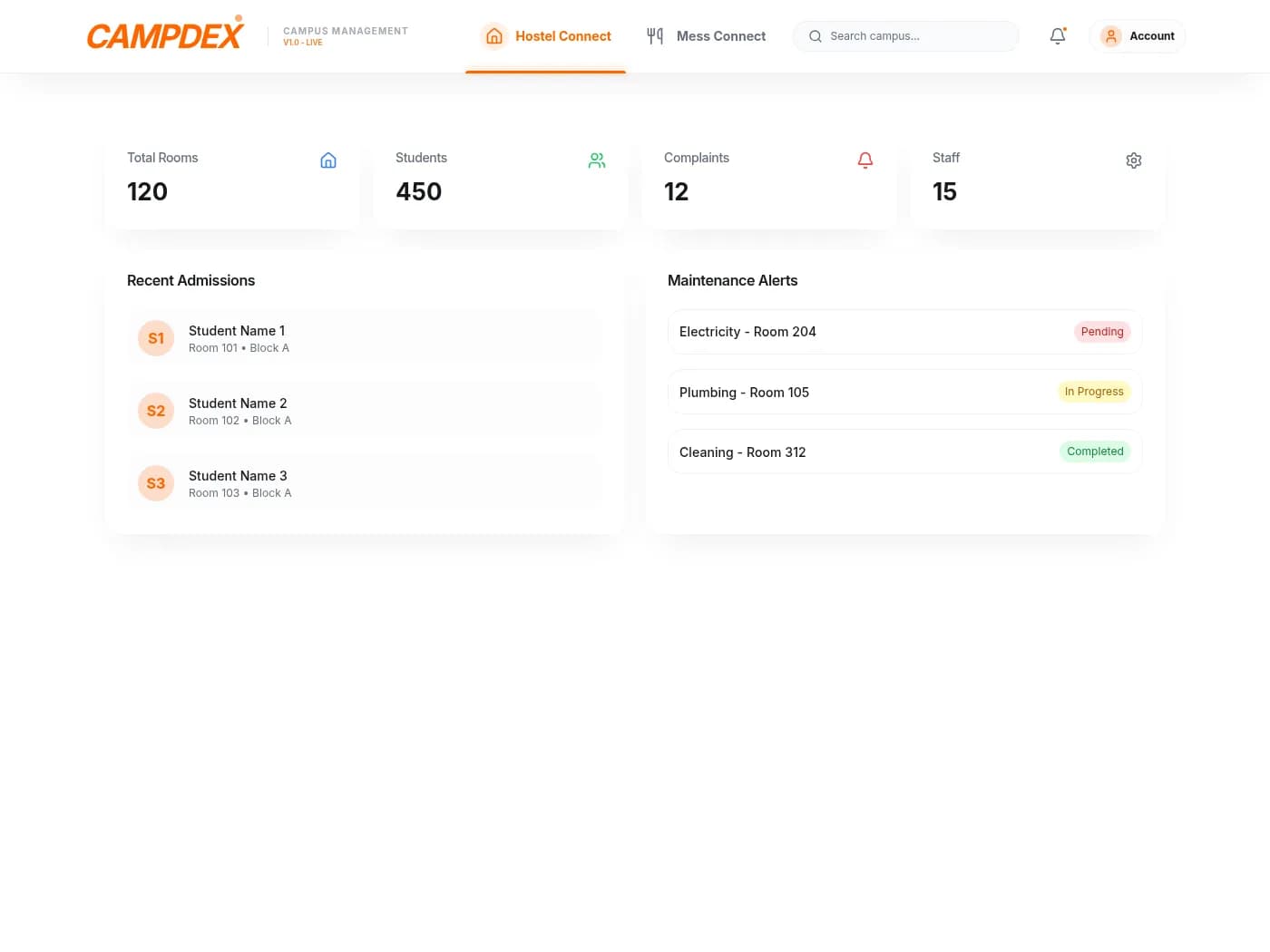 CAMPDEX Web App