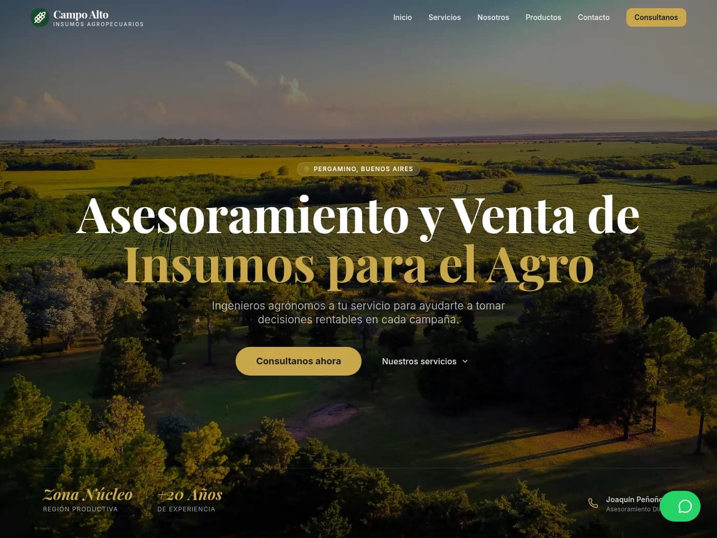 Campo Alto Landing Page