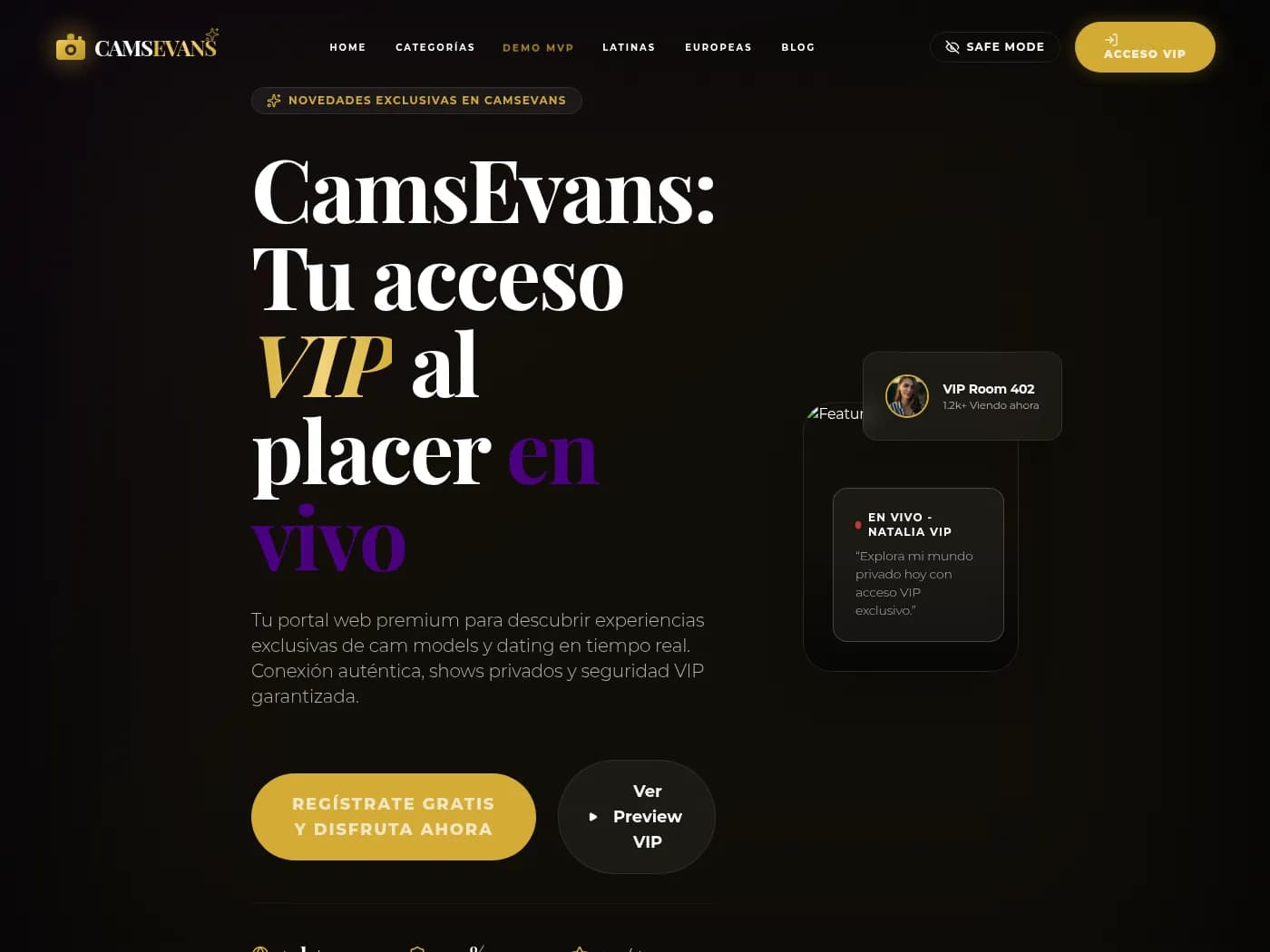 CamsEvans Premium Portal