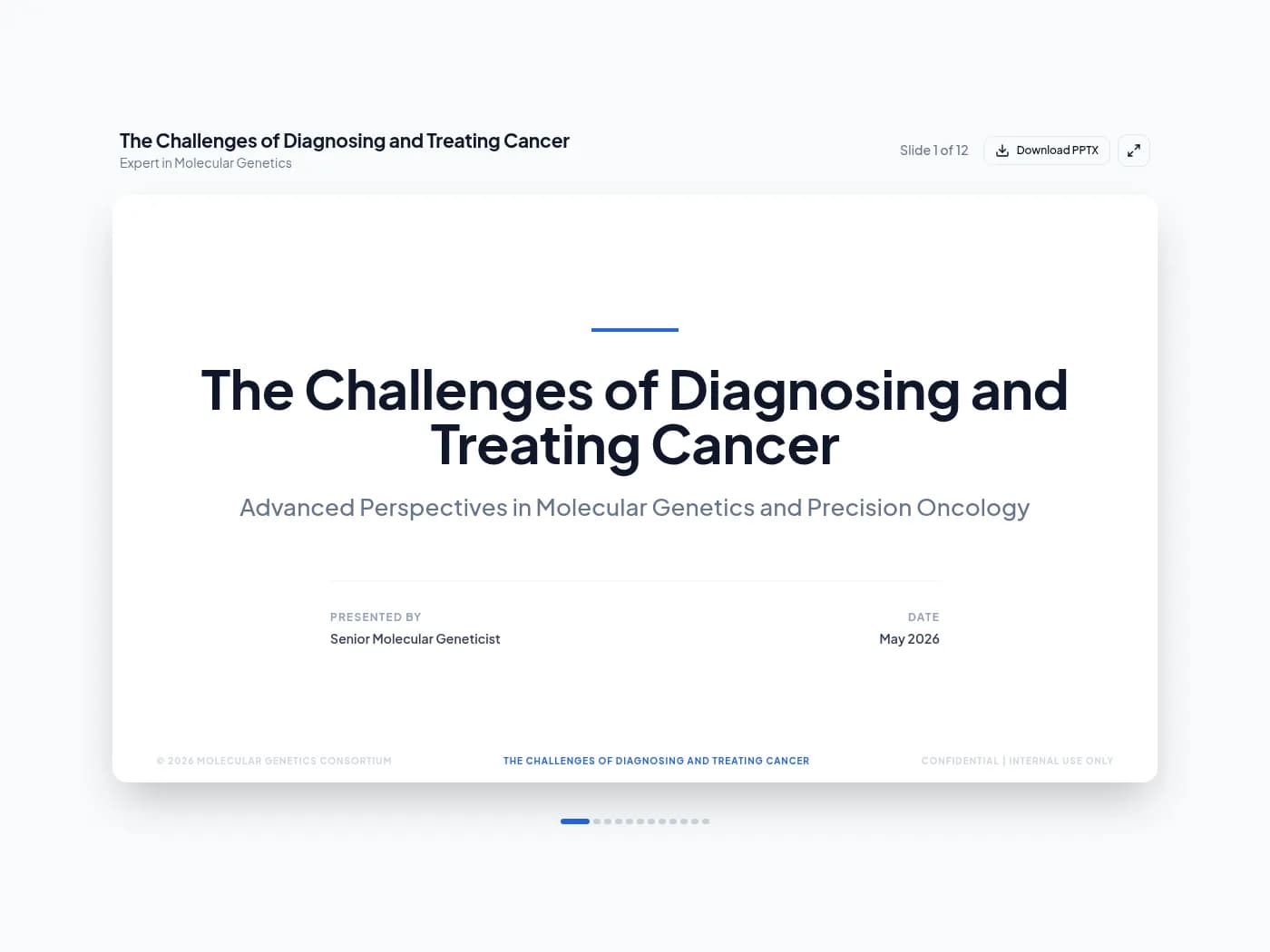 Cancer Diagnosis Presentation