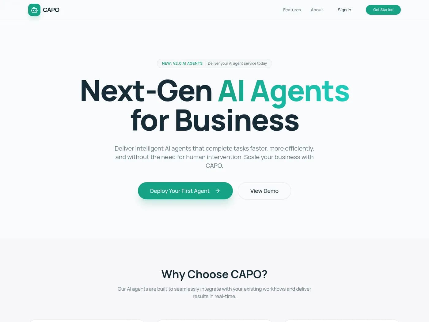 CAPO AI Biz Messenger