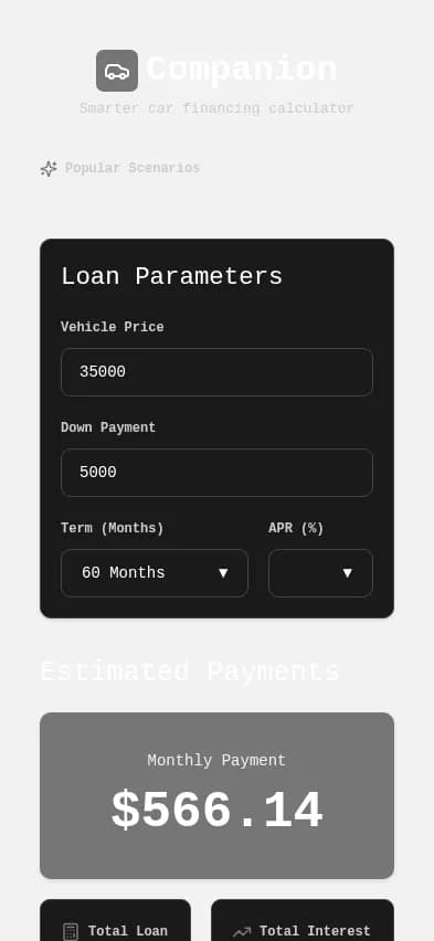 Car Loan Companion