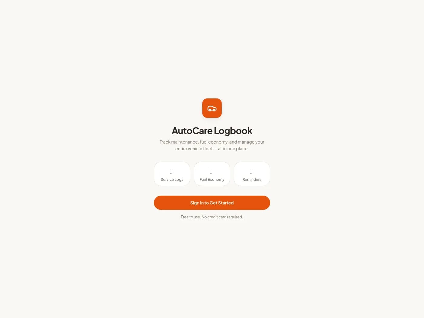 AutoCare Logbook