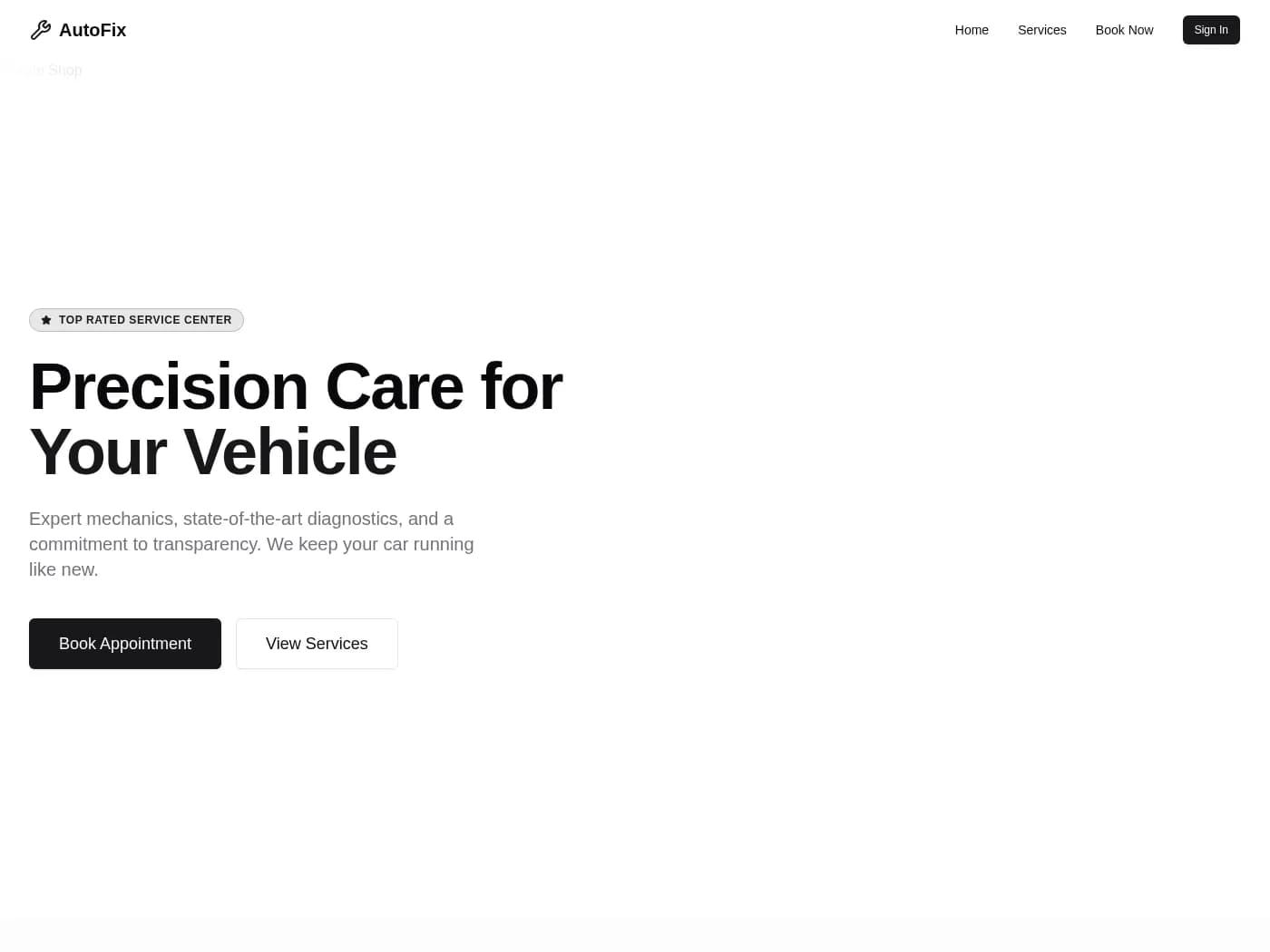 AutoFix Web Portal