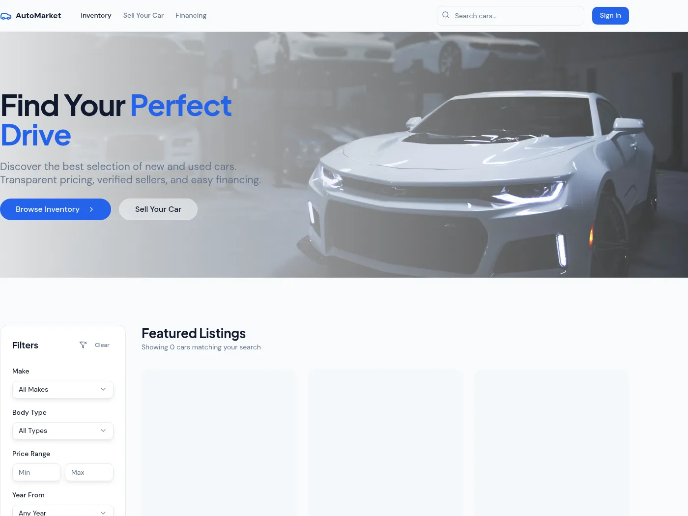 AutoMarket Site
